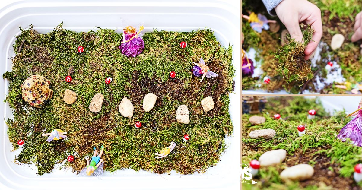 Fairy Tale Sensory Bin - 3 Boys and a Dog