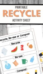 Reduce, Reuse, and Recycle Printable Activity Pack - 3 Boys and a Dog