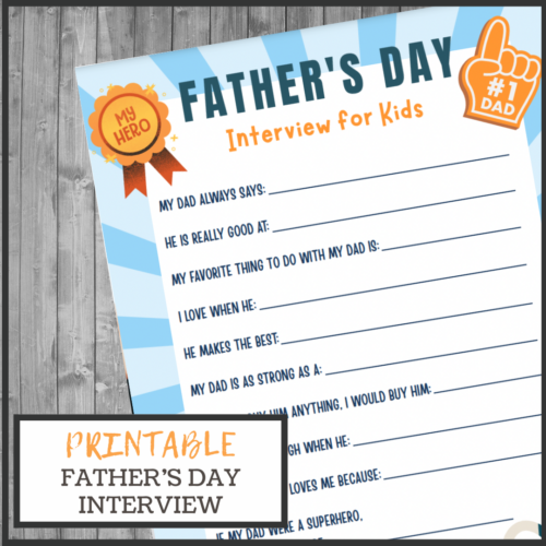 Father’s Day Interview for Kids - 3 Boys and a Dog