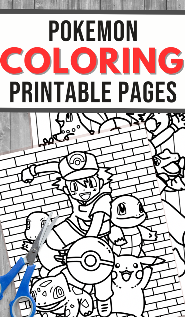 Pokemon Coloring Pages for Adults - 3 Boys and a Dog