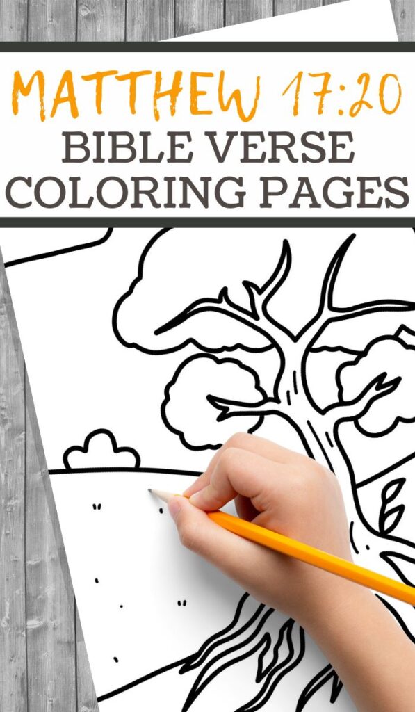 Matthew 17:20 Bible Verse Coloring Page - 3 Boys and a Dog