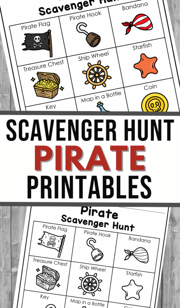 Pirate Scavenger Hunt - 3 Boys and a Dog