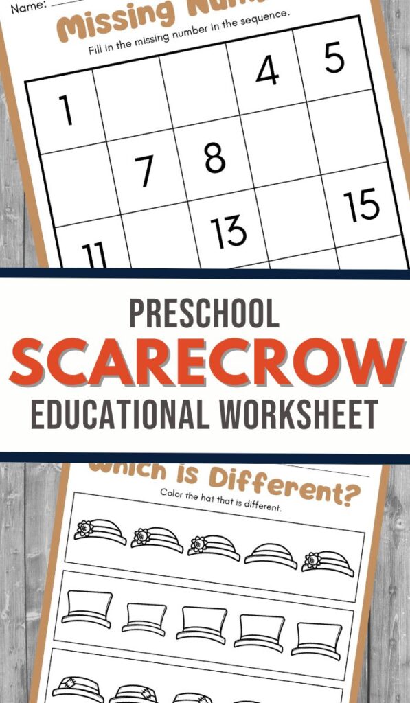 Scarecrow Preschool Activity Pack - 3 Boys and a Dog