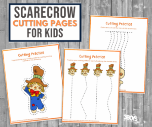 Scarecrow Cutting Printables - 3 Boys and a Dog