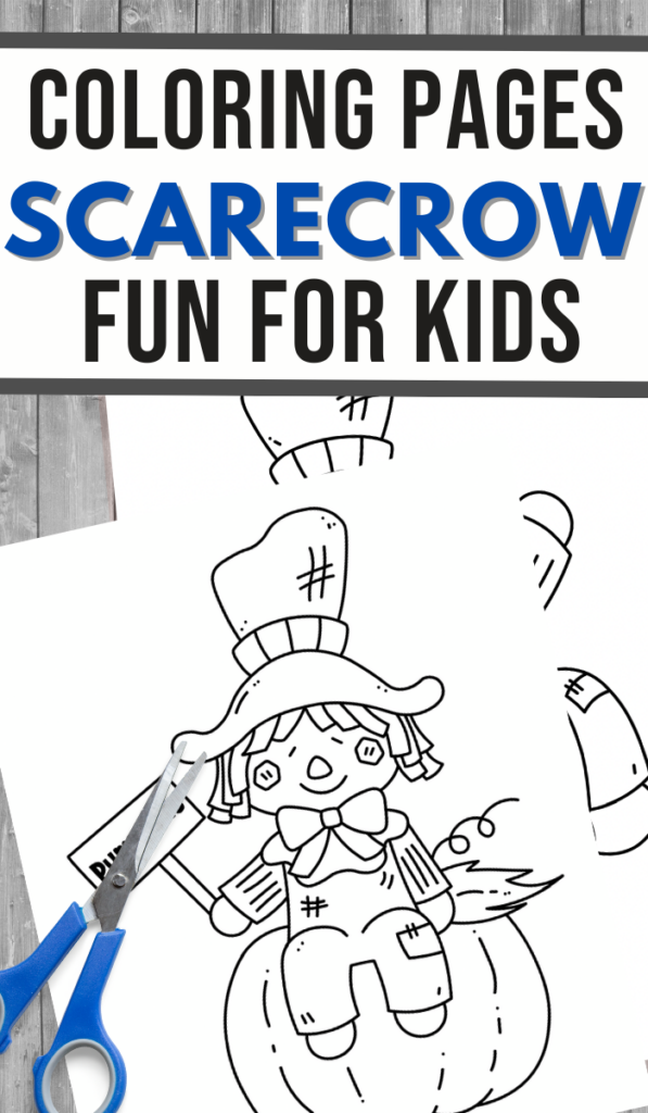 Scarecrow Coloring Printables - 3 Boys and a Dog