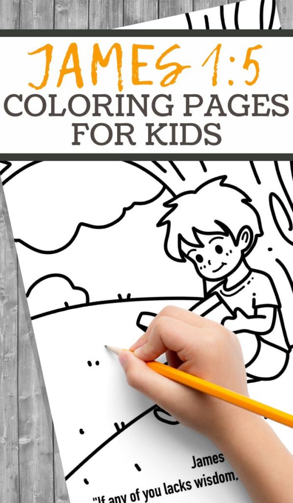 James 1:5 Bible Verse Coloring Page - 3 Boys and a Dog