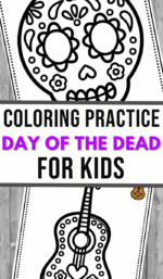 Day of the Dead Coloring Activities for Preschool - 3 Boys and a Dog