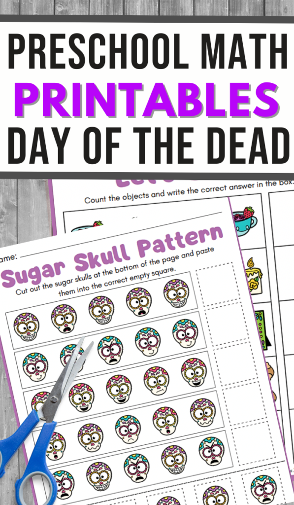 Day of the Dead Math Activities for Preschool - 3 Boys and a Dog