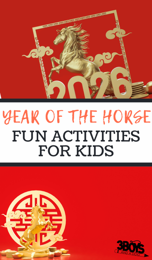 Year of the Horse Activities for Kids - 3 Boys and a Dog